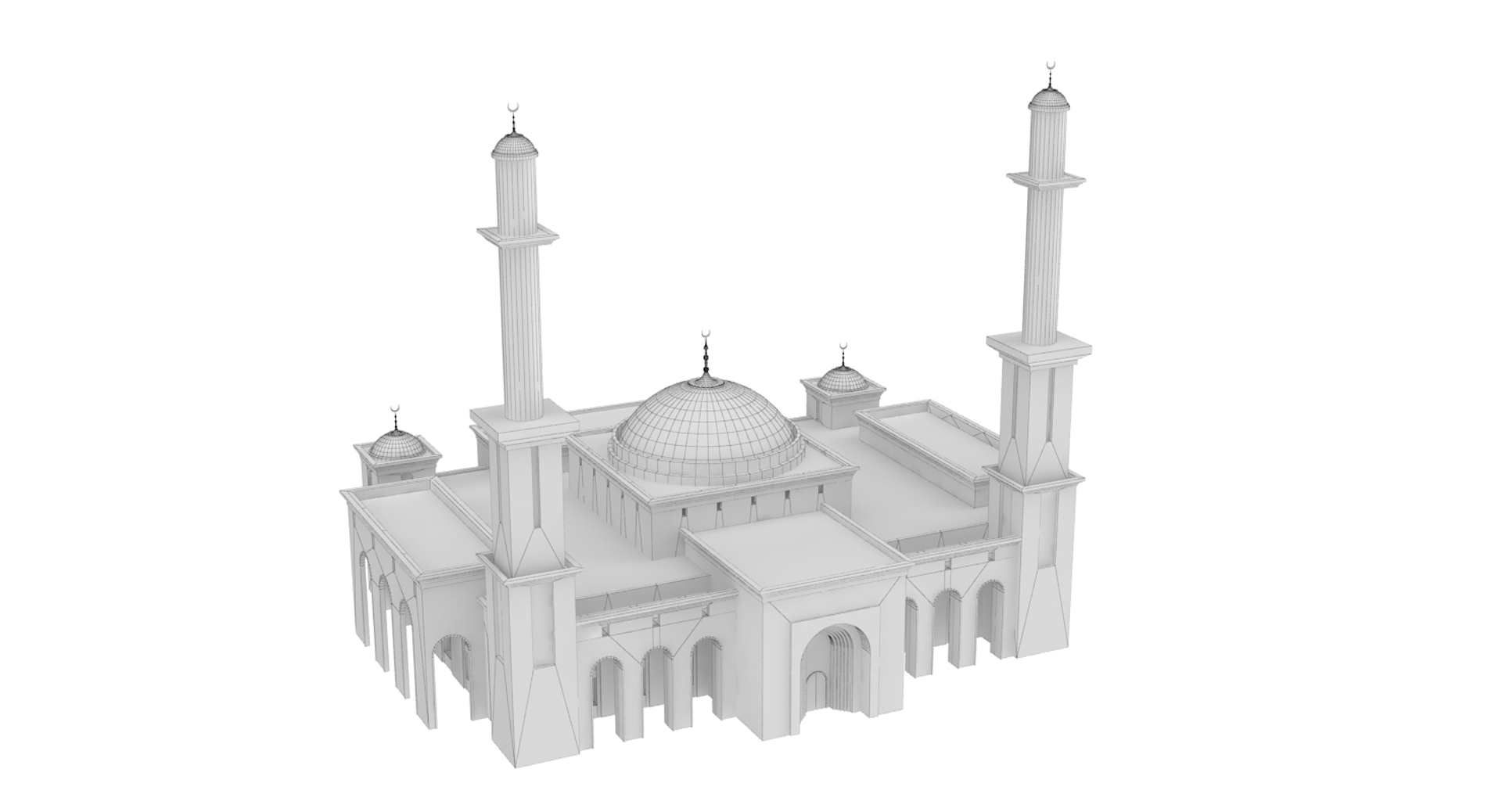 Mosque 3D model - TurboSquid 1149934