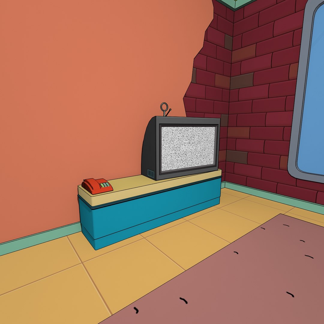 Futuristic Cartoon Room 3d Max