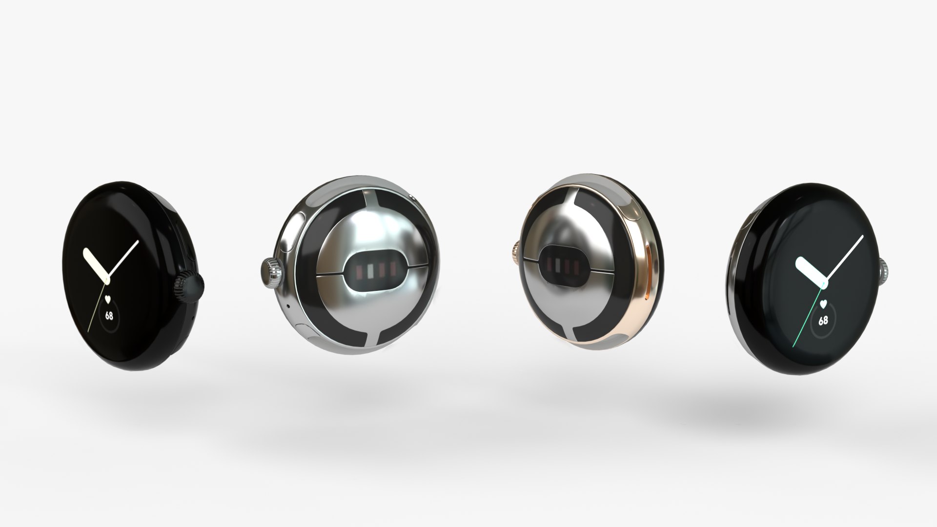 3D Google Pixel Watch 2023 All Colors Model - TurboSquid 2073513