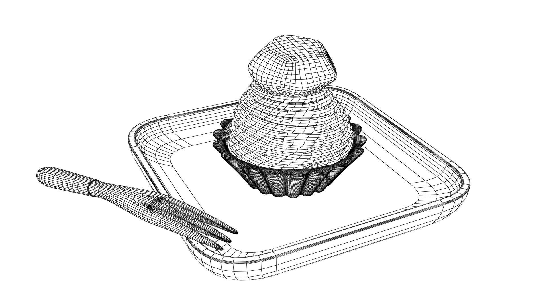 3D Model Japanese Cake 007 - TurboSquid 2255729