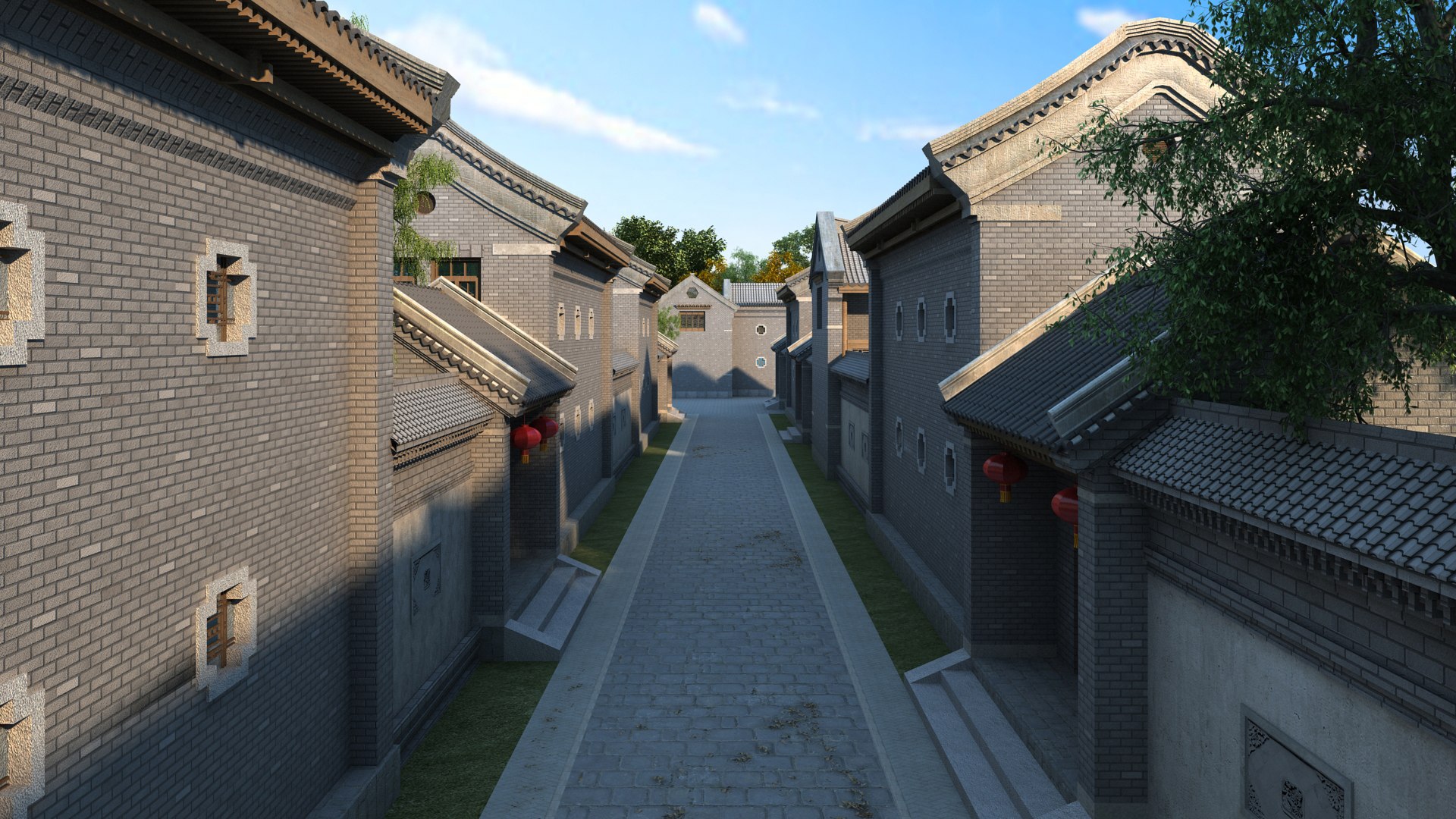 Bejing Old Alley 3D Model - TurboSquid 1523374