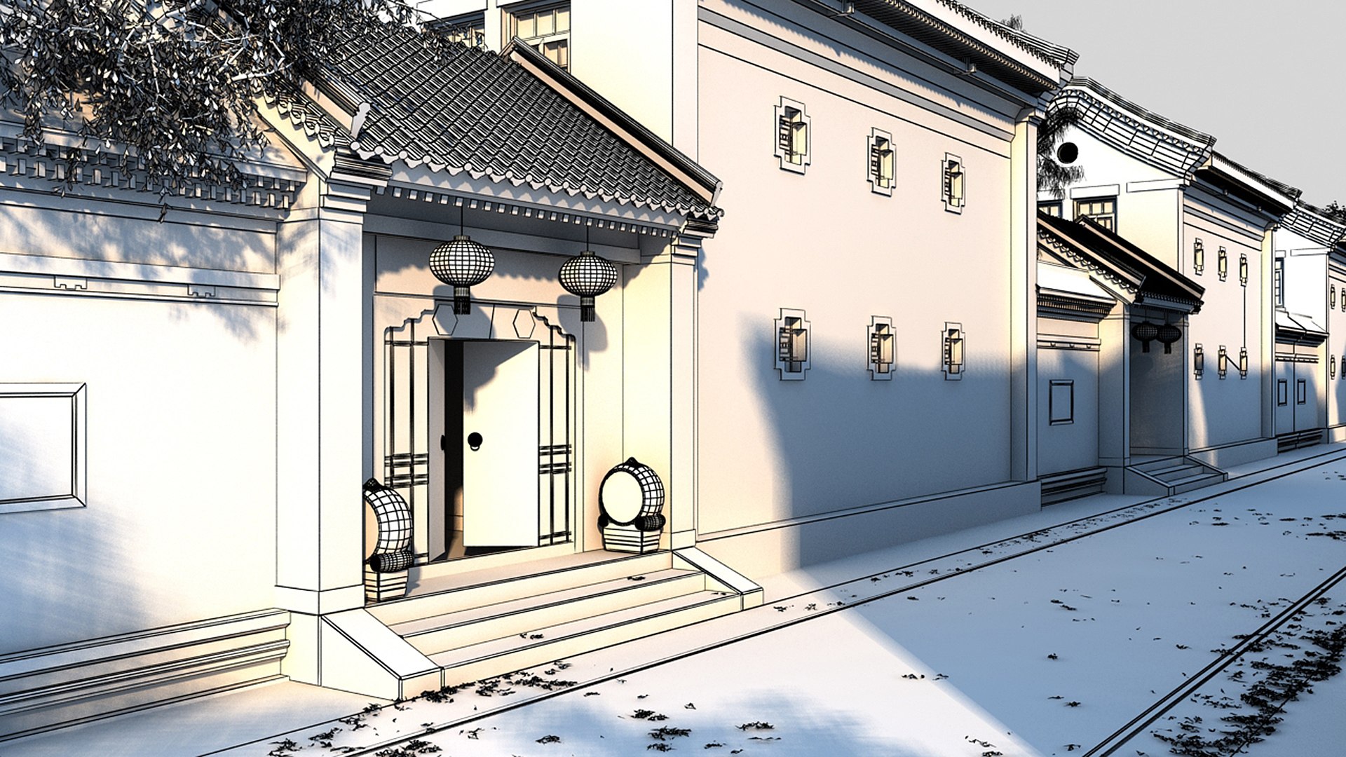 Bejing Old Alley 3D Model - TurboSquid 1523374