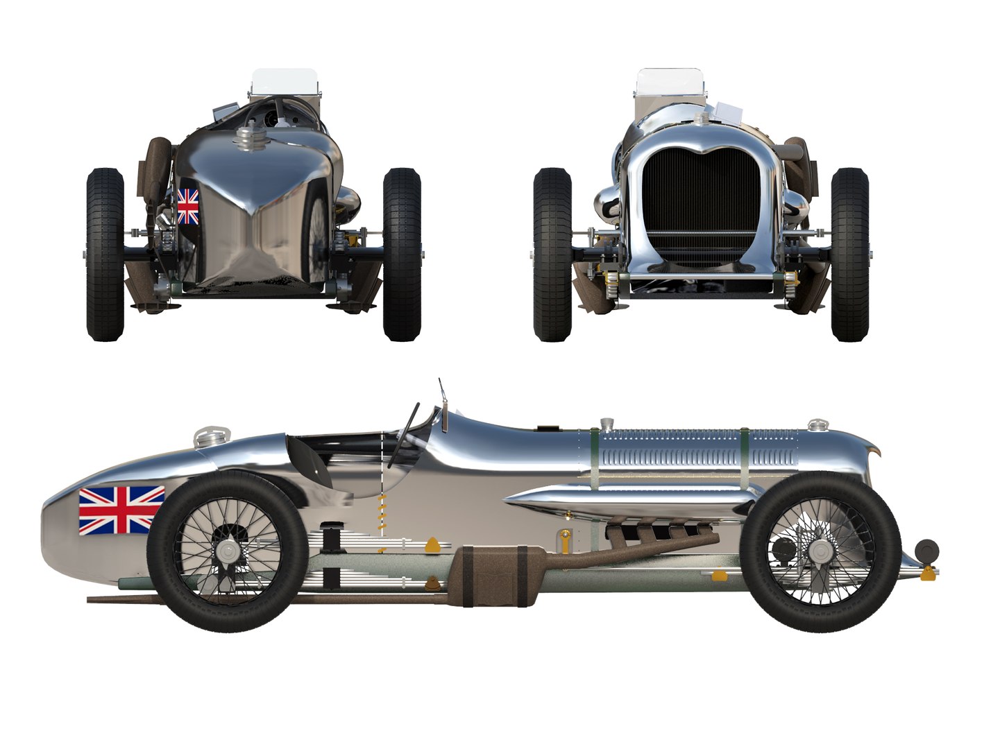 Napier-railton Race Car Railton 3D Model - TurboSquid 1472817