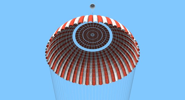 main ringsail parachute 3d model