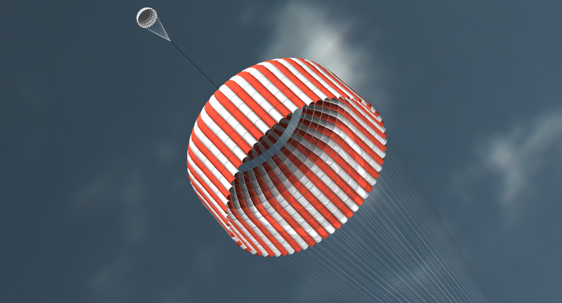 main ringsail parachute 3d model