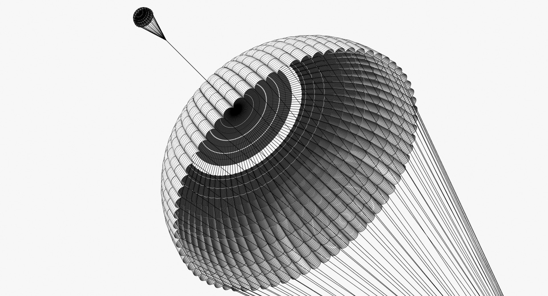 Main Ringsail Parachute 3d Model