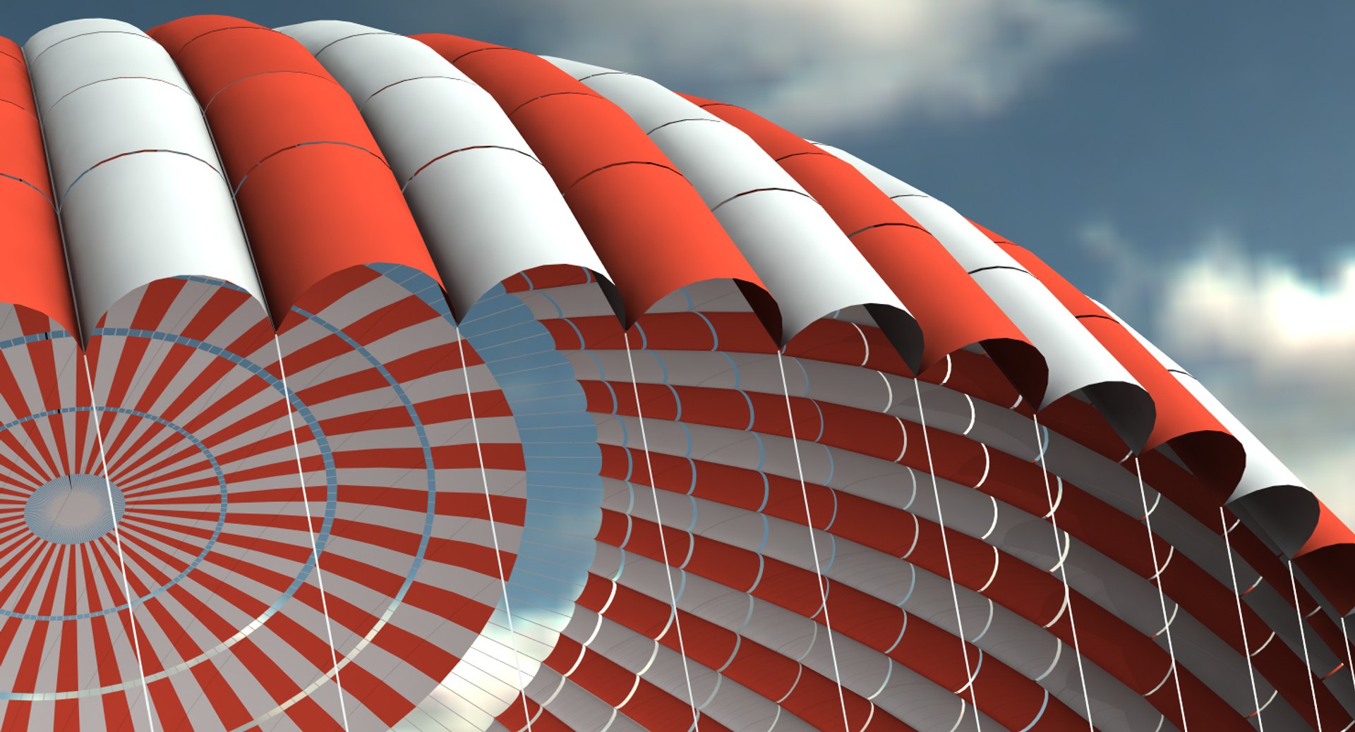 Main Ringsail Parachute 3d Model