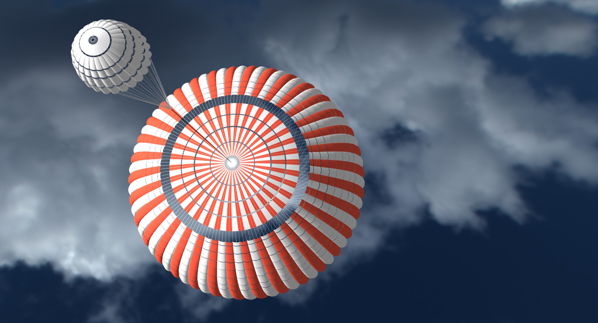 main ringsail parachute 3d model