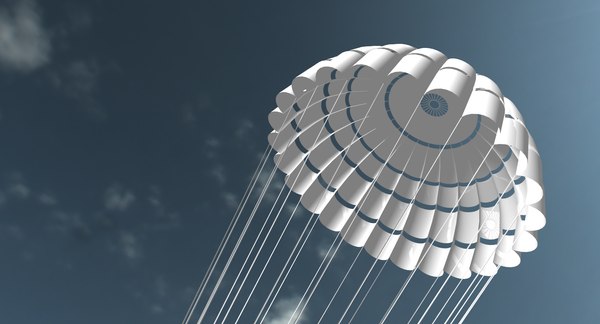 main ringsail parachute 3d model