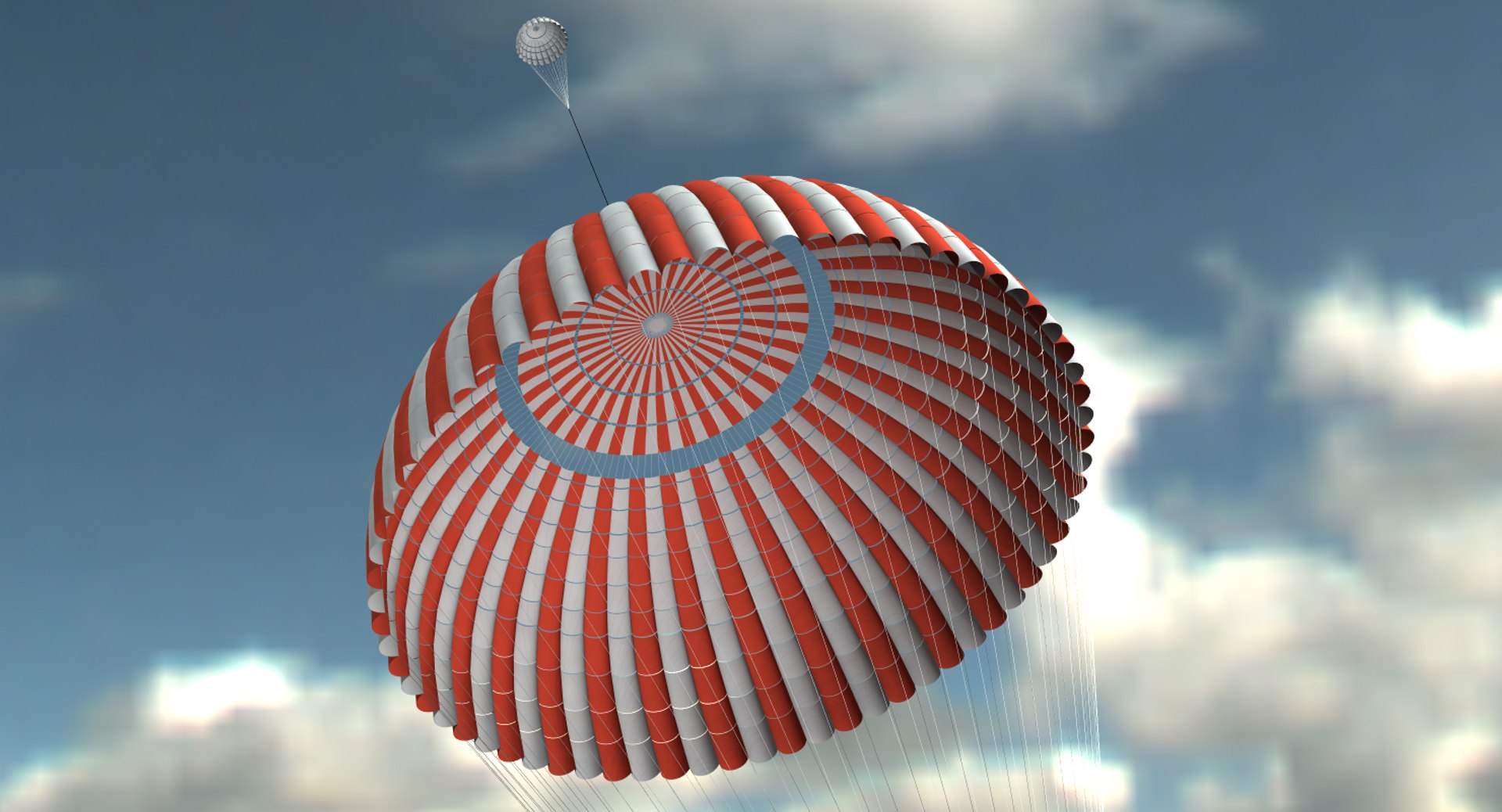 Main Ringsail Parachute 3d Model