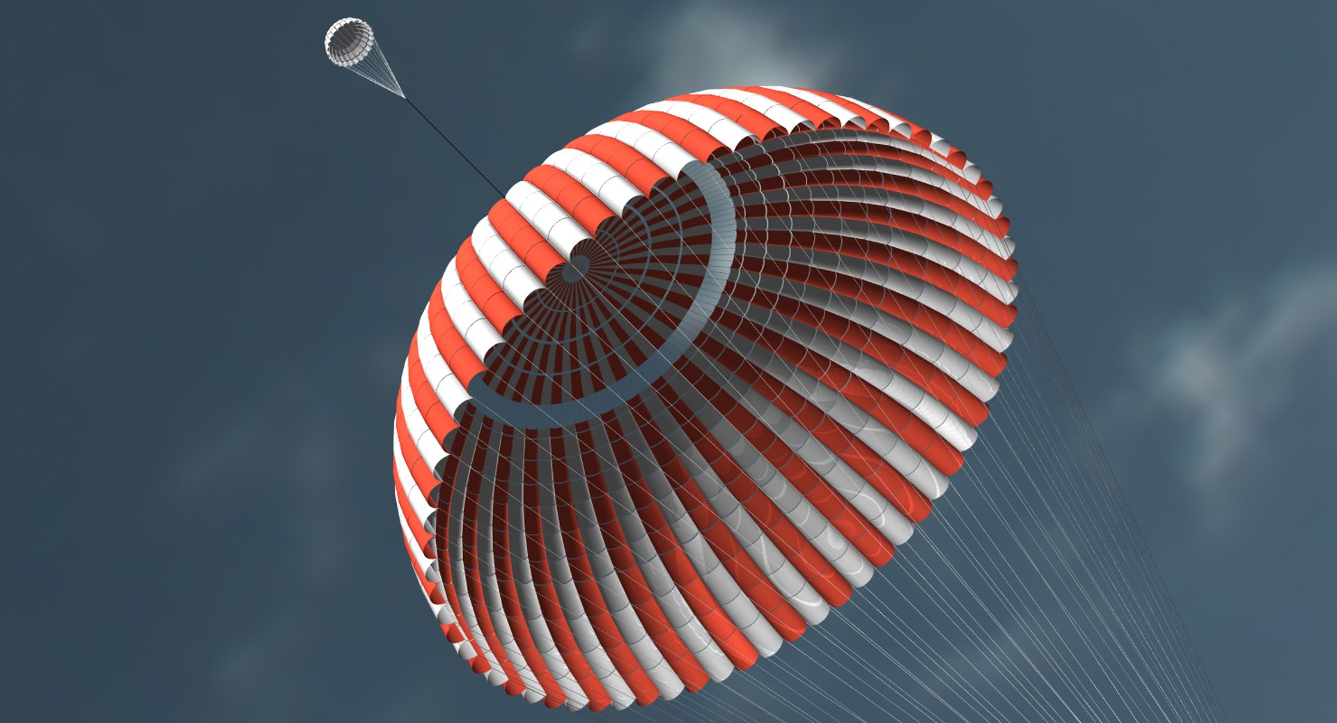 main ringsail parachute 3d model