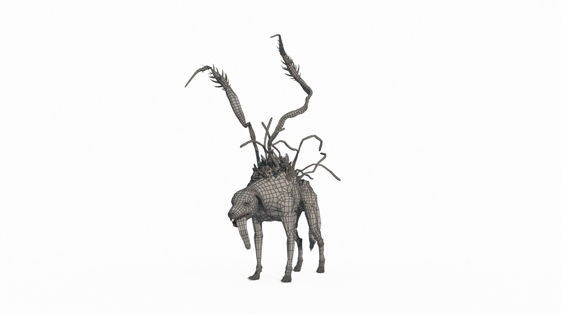 3D Infected Monster Hound - TurboSquid 2397328