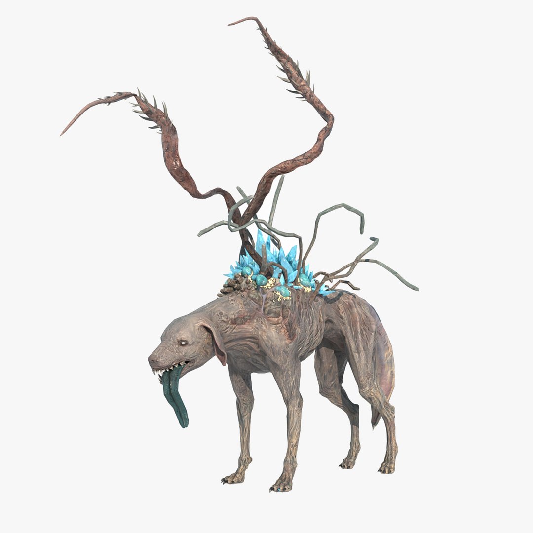 3D Infected Monster Hound - TurboSquid 2397328