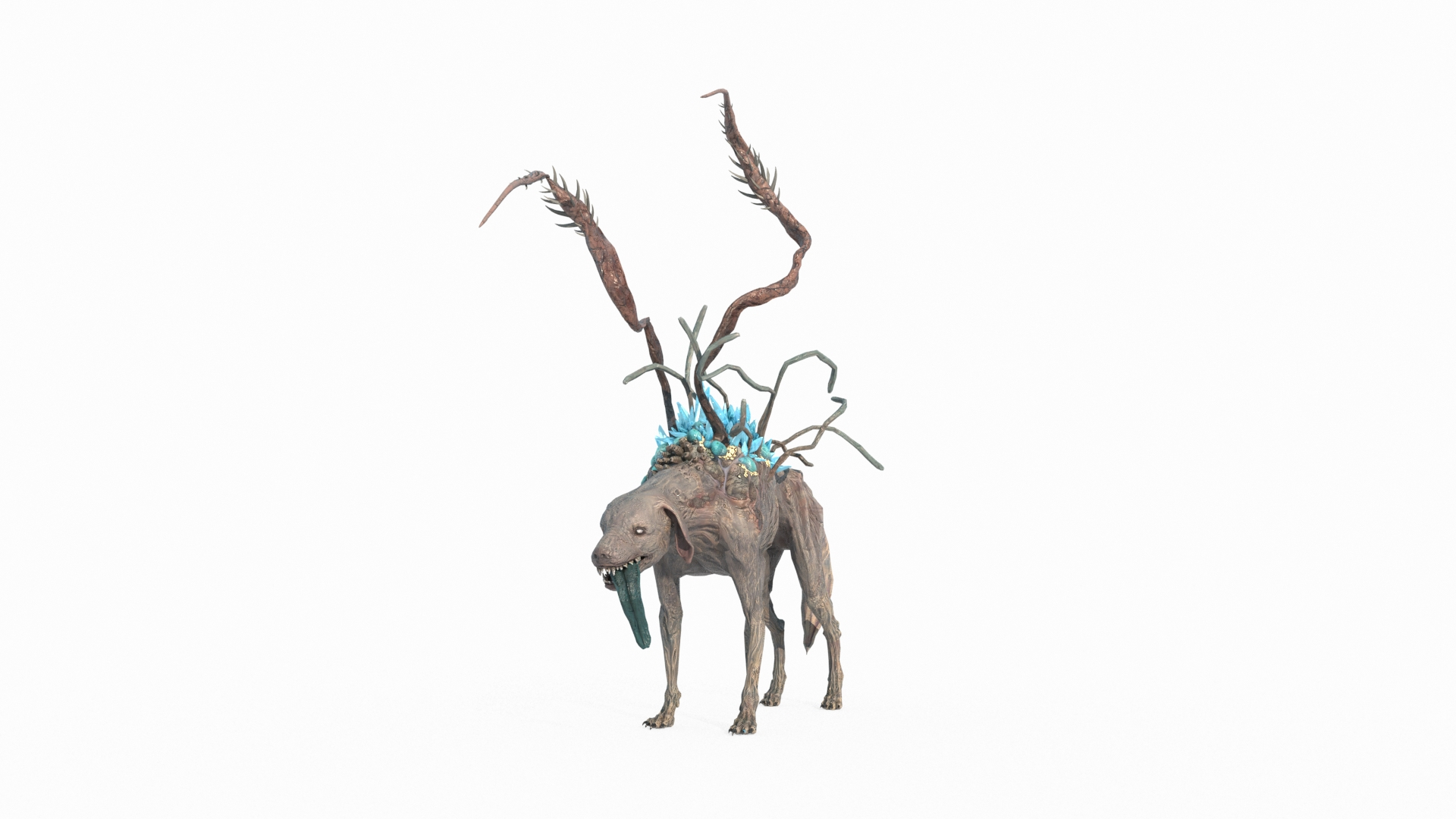 3D Infected Monster Hound - TurboSquid 2397328