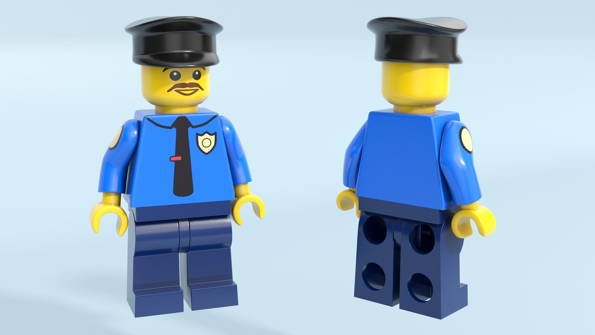 3D Minifigure LEGO Policeman Rigged - TurboSquid 2276910