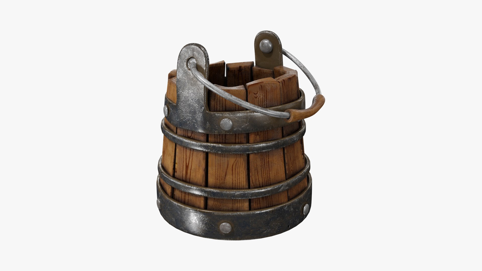 3D Old Bucket Model - TurboSquid 1954587