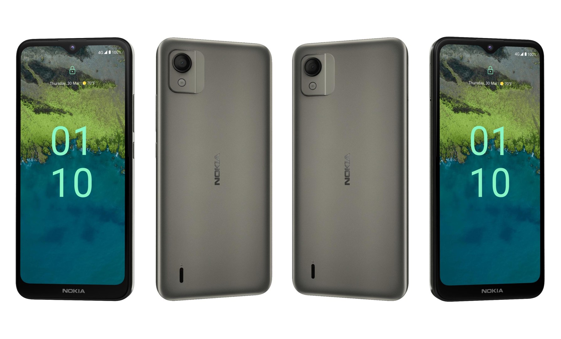 3D Nokia C110 Gray Model - TurboSquid 2083195