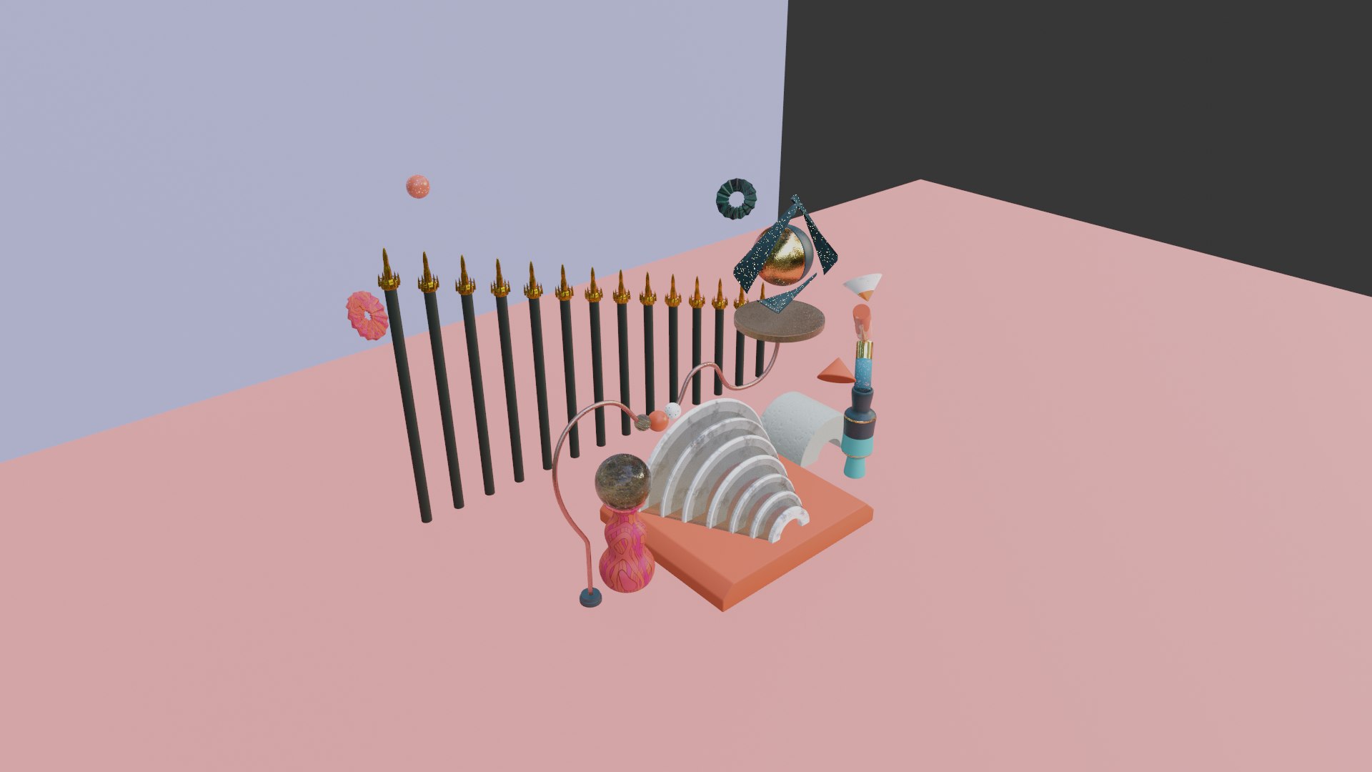 Minimalistic Scene 3D Model - TurboSquid 1647410