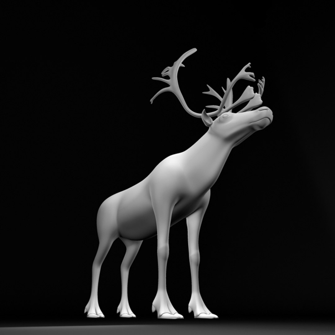 3d Reindeer Model