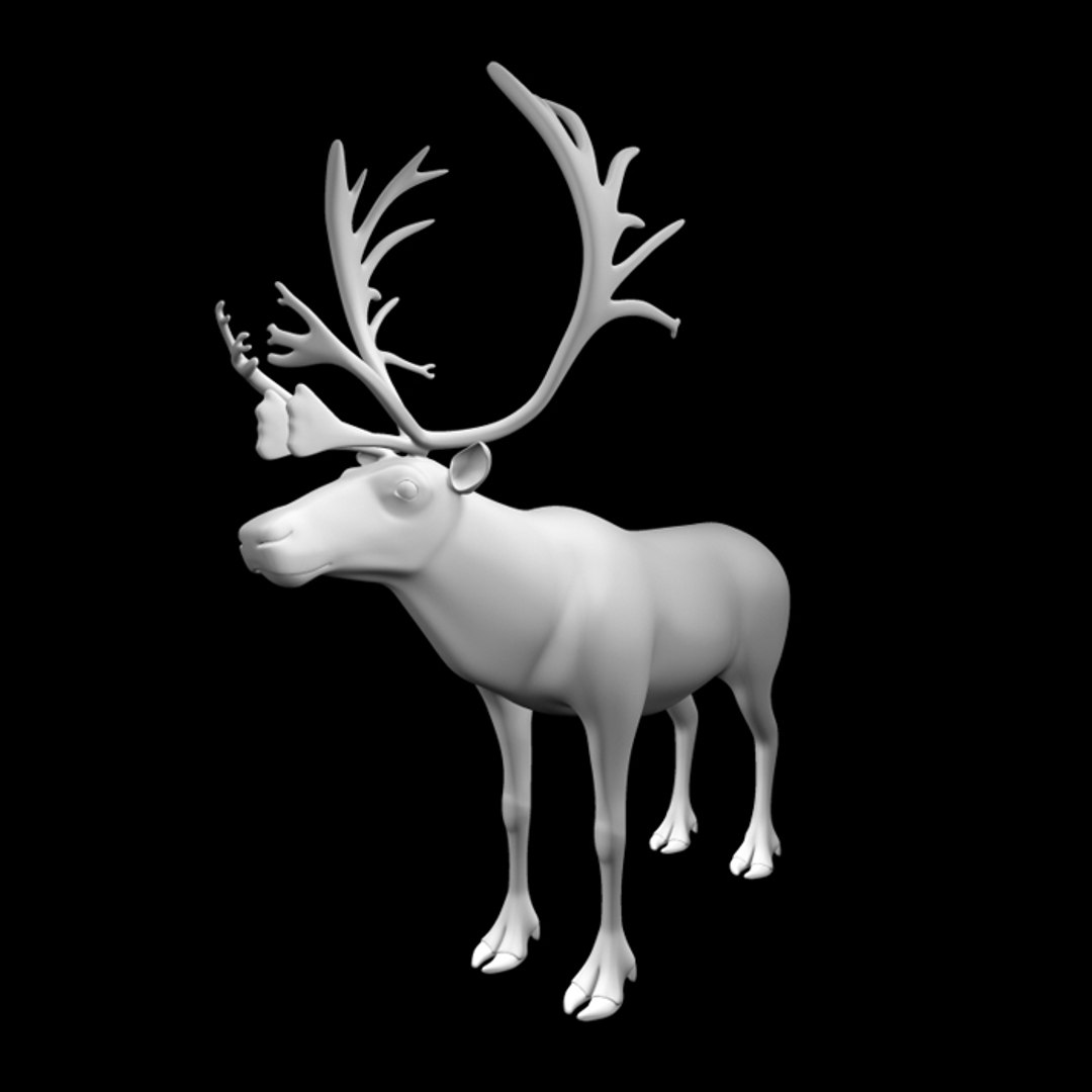 3d Reindeer Model