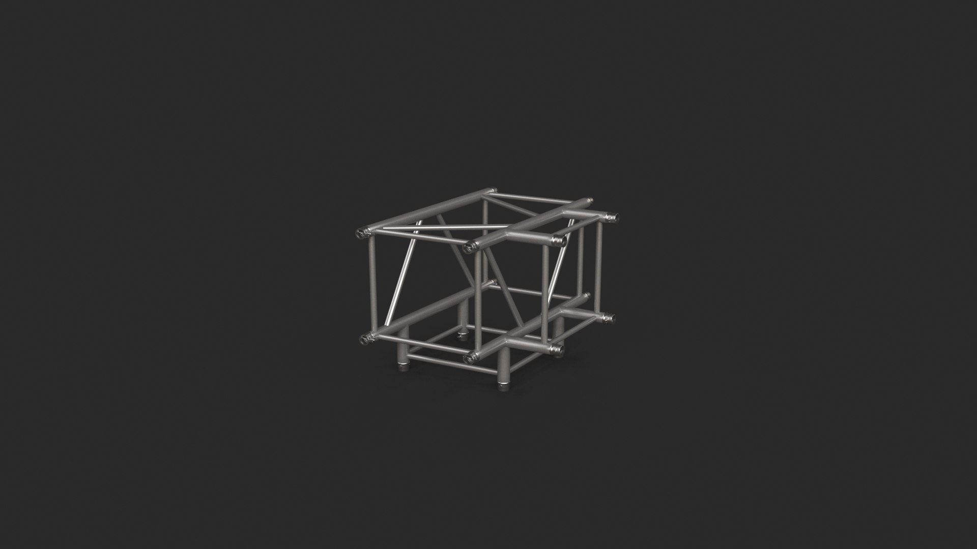 Square Truss Straight A 52D K5 3D Model - TurboSquid 2042828