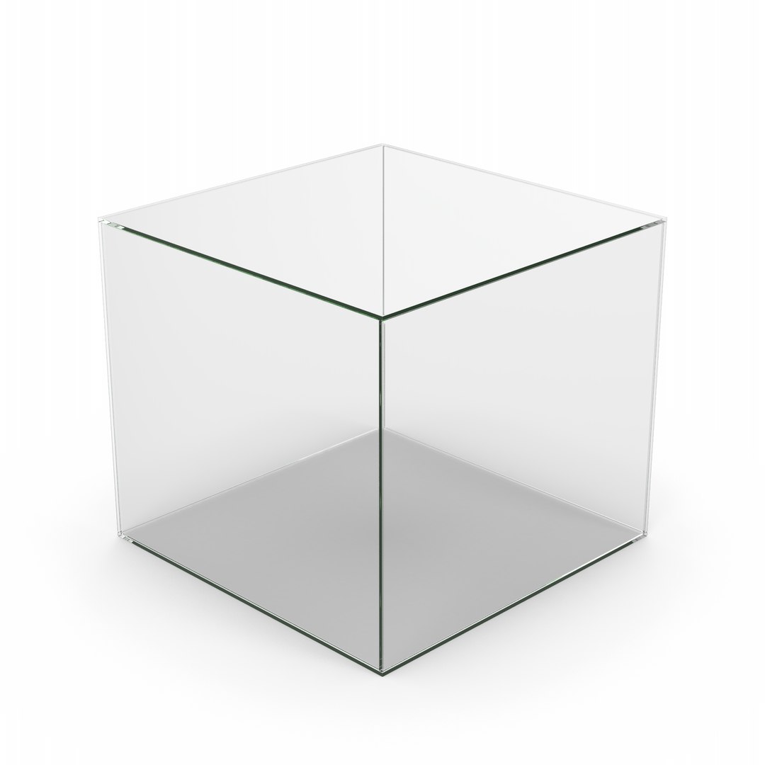3D Glass Display Case Box Model - TurboSquid 2204145