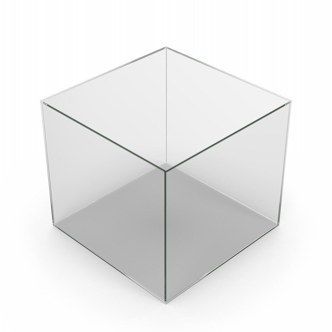 3D Glass Display Case Box Model - TurboSquid 2204145