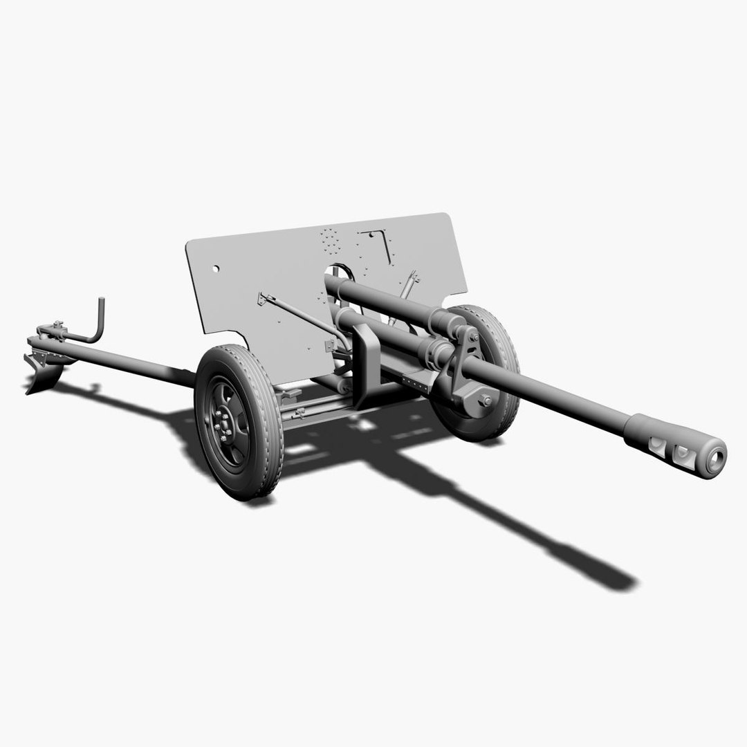Zis 3 Gun 3d Model
