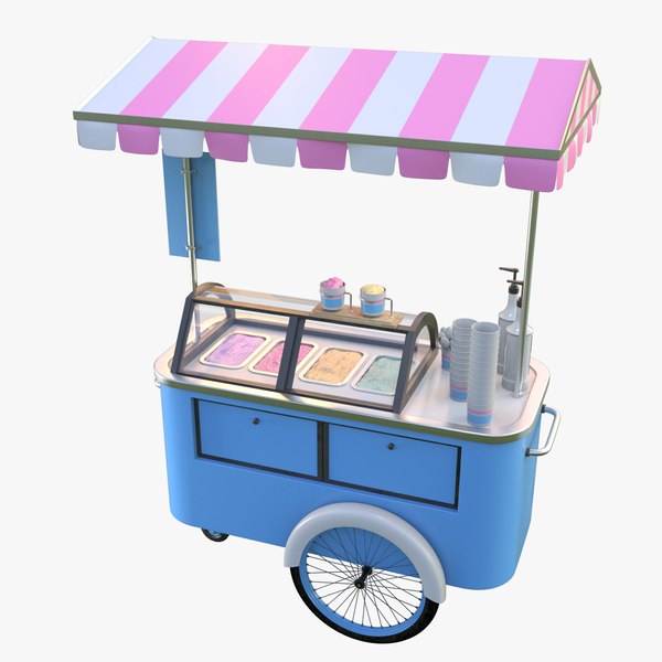 3D ice cream cart model - TurboSquid 1294149