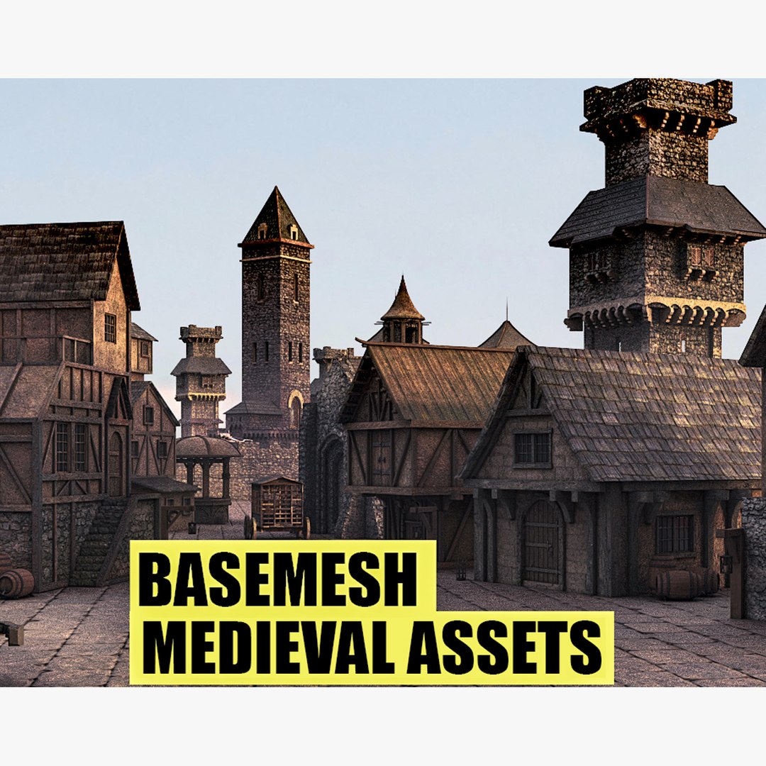 3D модель Basemesh-89 MEDIEVAL ASSETS - TurboSquid 1909114