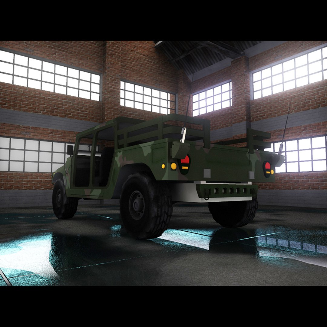 Hmmwv Open Cab 3d Model