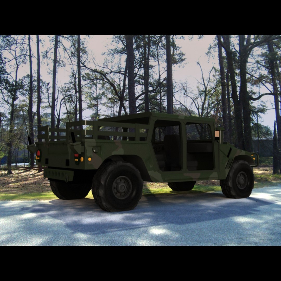 Hmmwv Open Cab 3d Model