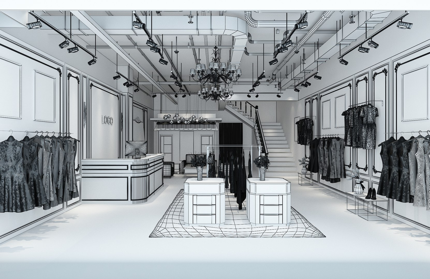 Clothing Store 09 Model - TurboSquid 2010603