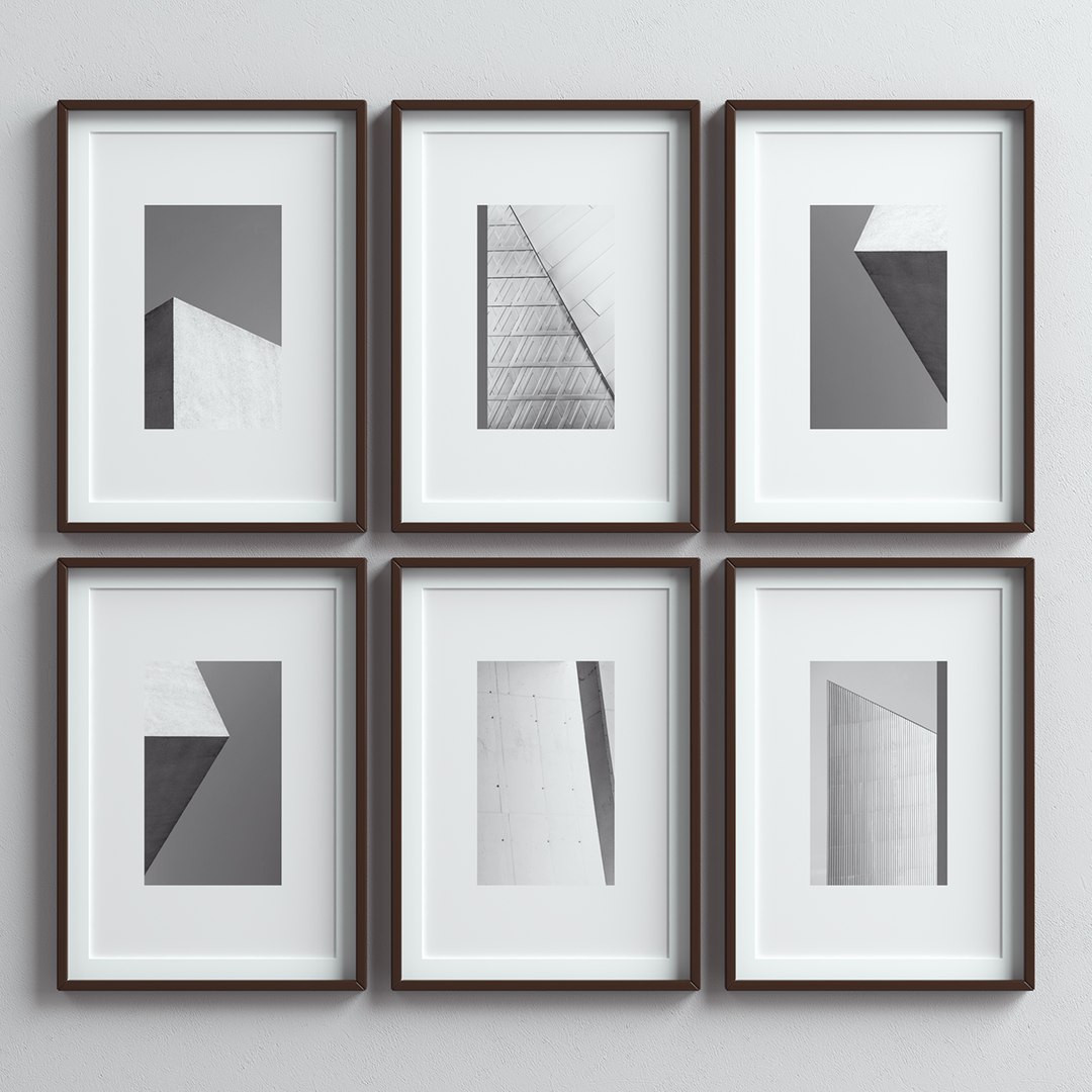 Picture Frames Set Model - TurboSquid 1299376