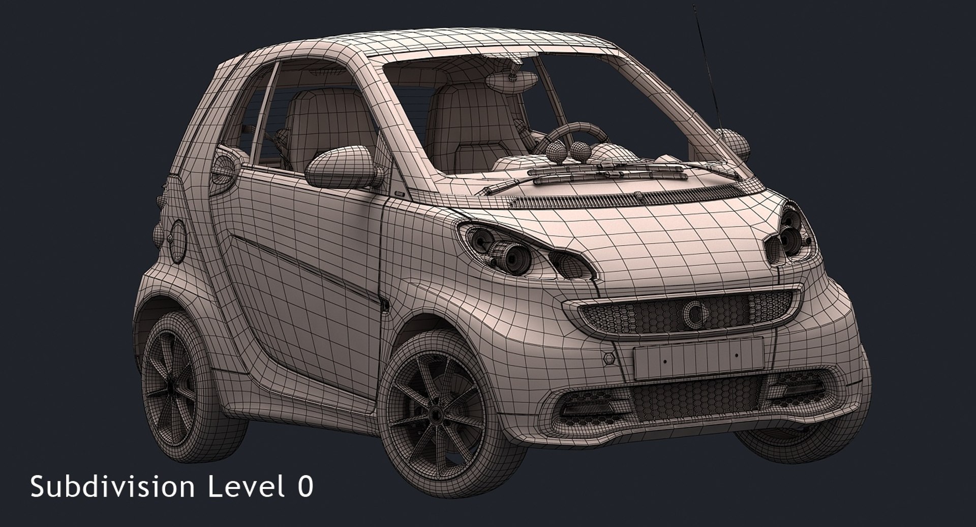 2015 Smart Fortwo Electric 3d 3ds