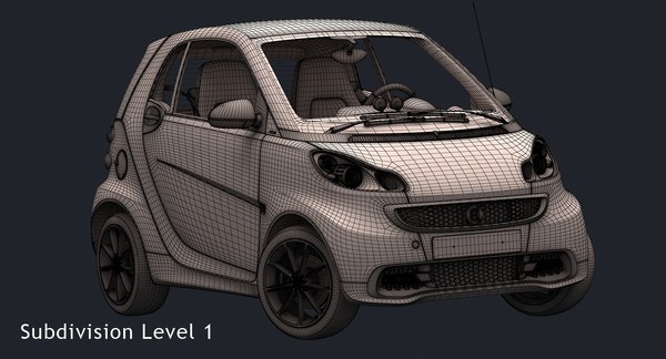 2015 smart fortwo electric 3d 3ds