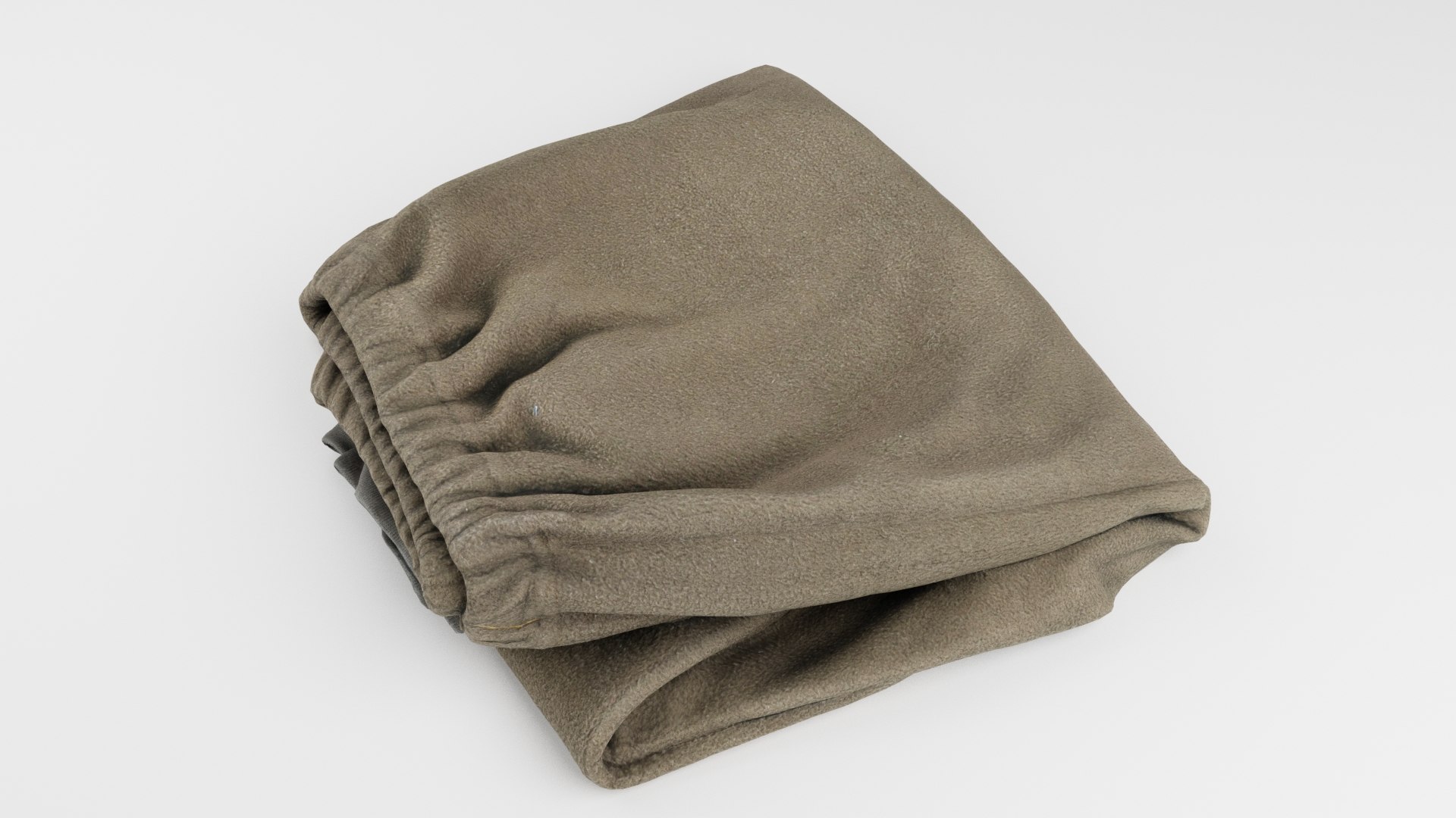 Green folded fleece pants household items wardrobe model - TurboSquid ...