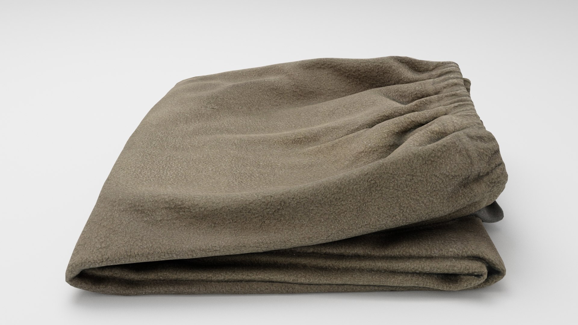 Green folded fleece pants household items wardrobe model - TurboSquid ...