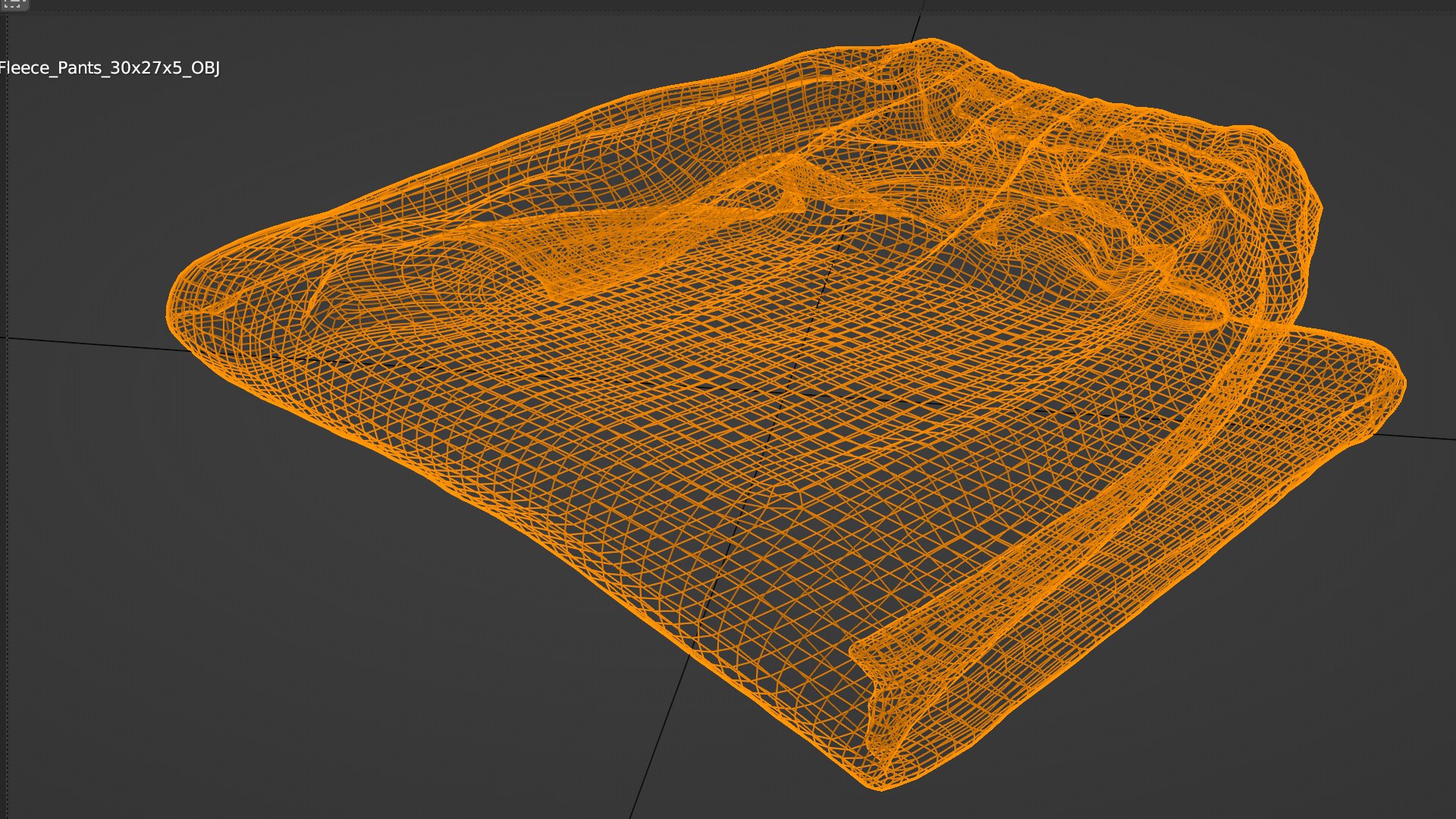 Green folded fleece pants household items wardrobe model - TurboSquid ...