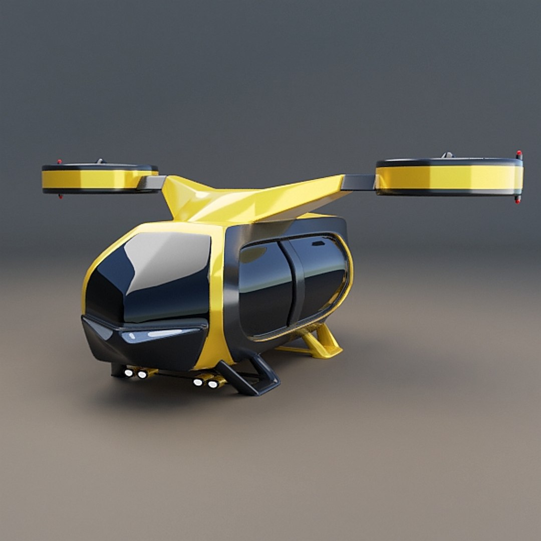 3D flying concept vehicle - TurboSquid 1470968