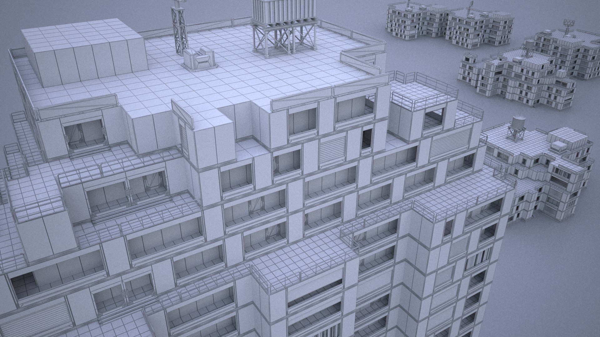 Futuristic Building Model - TurboSquid 1391912