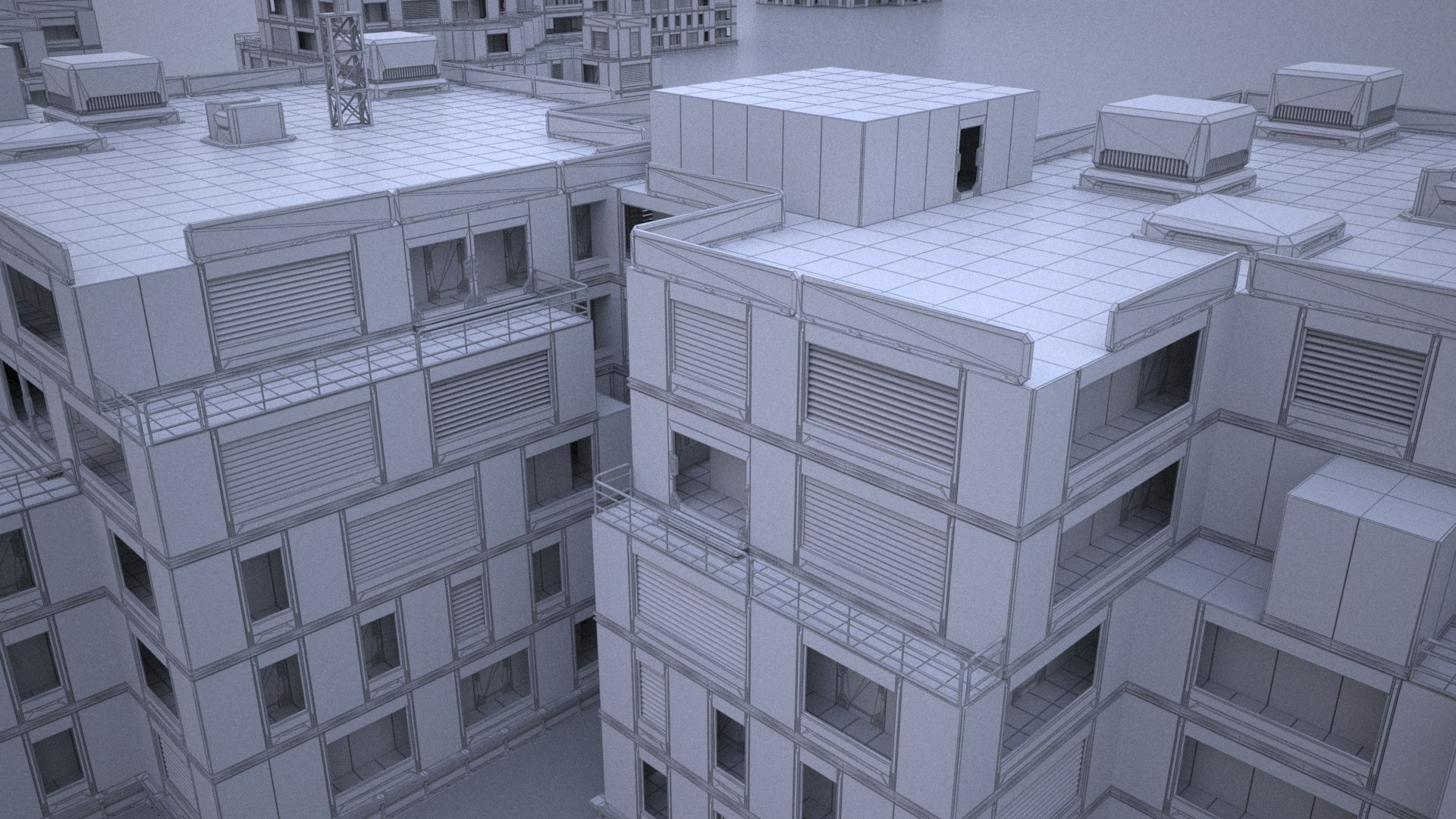 Futuristic Building Model - TurboSquid 1391912