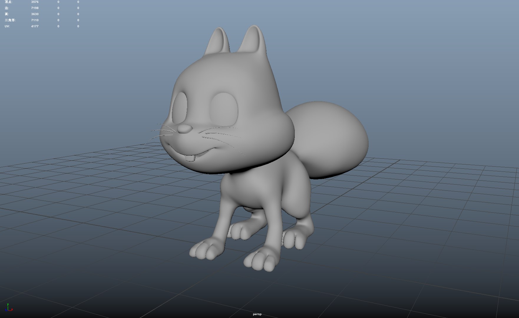 3D Squirrel Cartoon Disney Animal Metaverse Wild Mouse Woods Highpoly ...