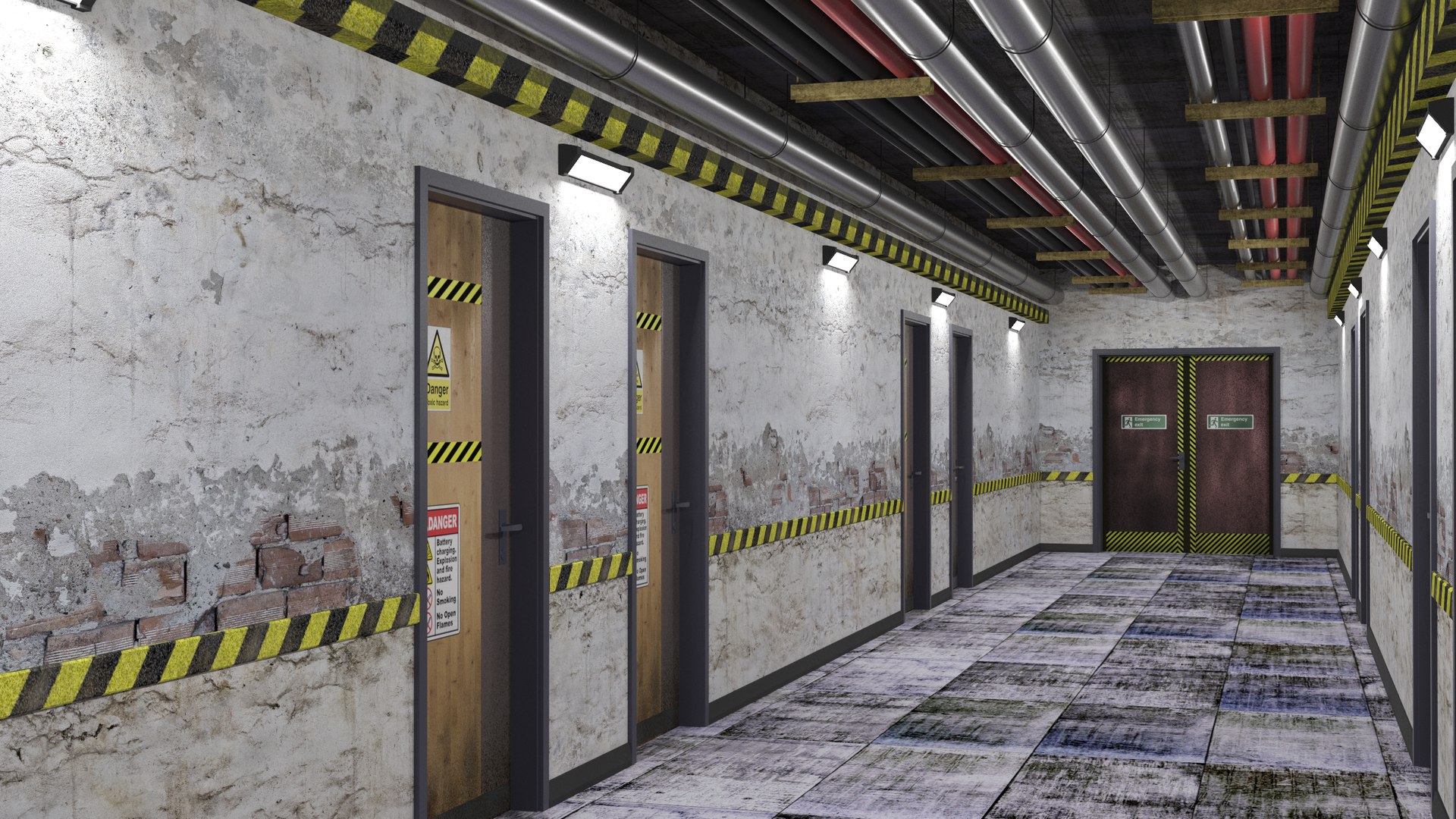 Corridor Model - TurboSquid 1522356