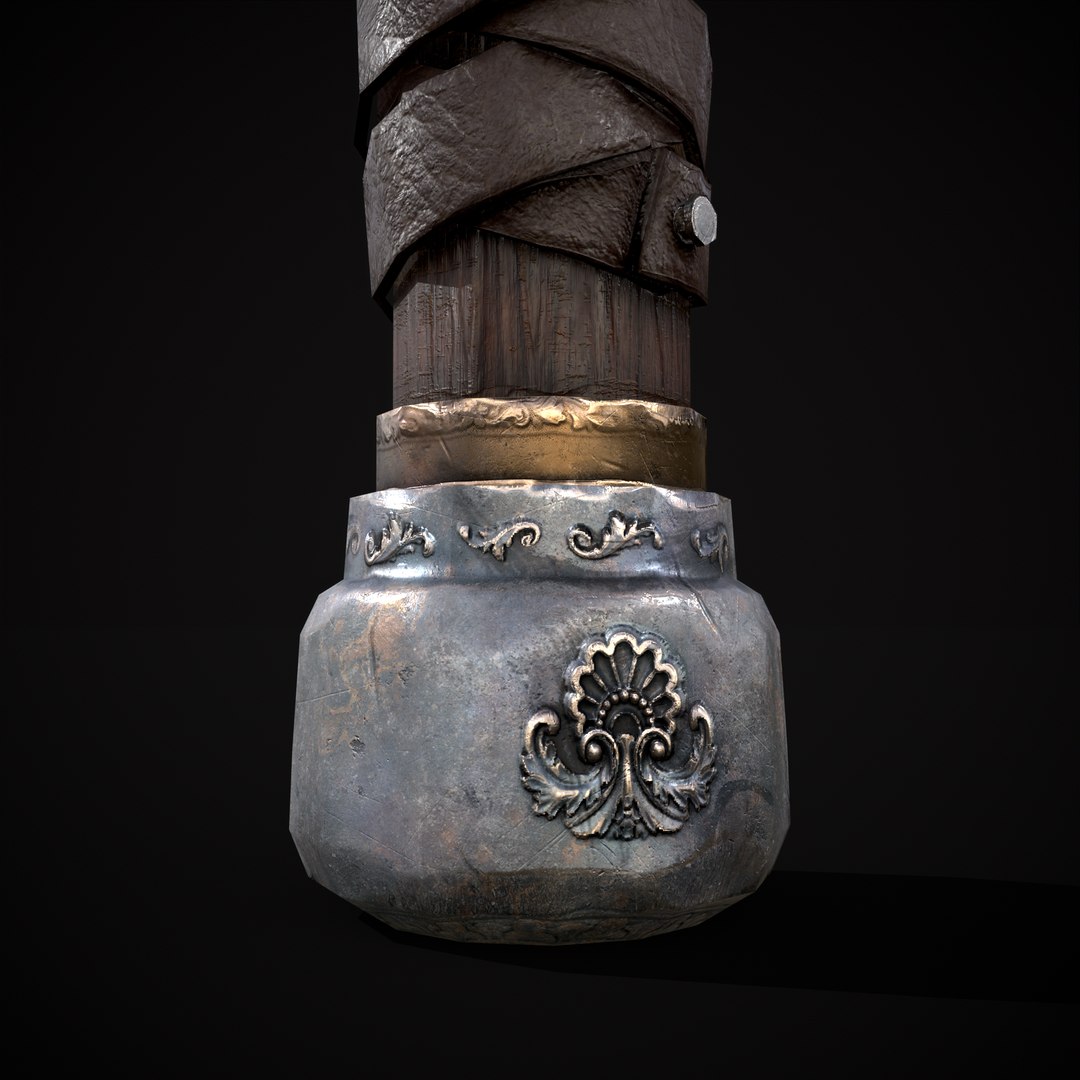 3D Ornate Ball Peen Hammer - TurboSquid 2203448