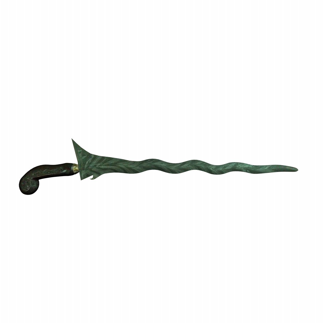 3d Model Of Keris Weapons