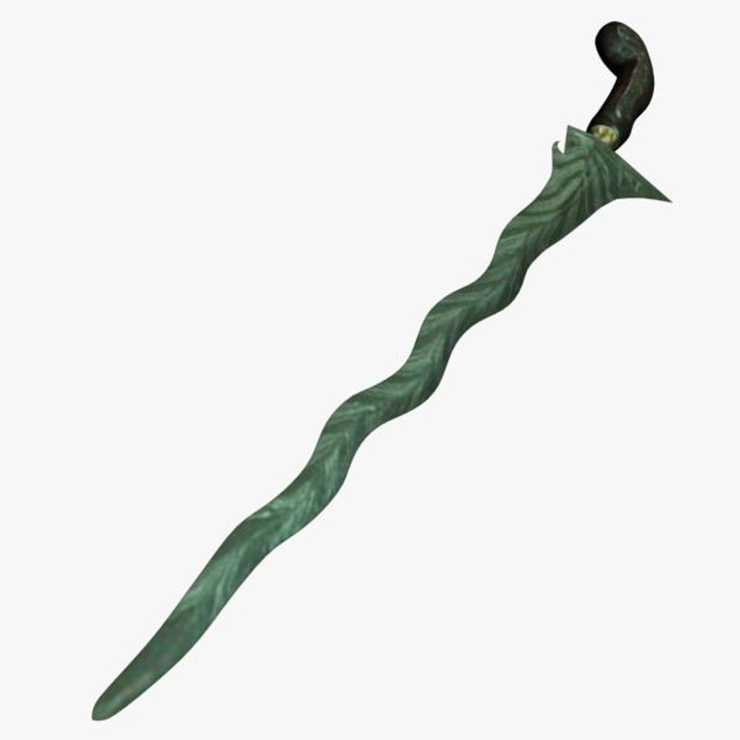 3d Model Of Keris Weapons
