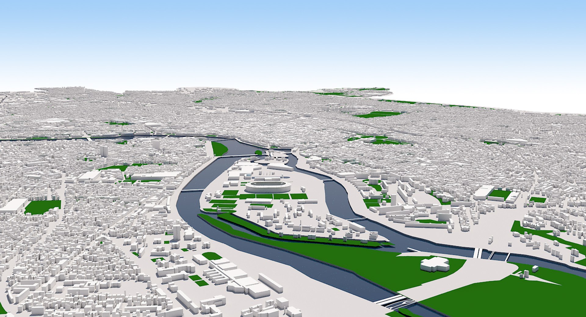 3D Toulouse Cityscape Model - TurboSquid 1216936