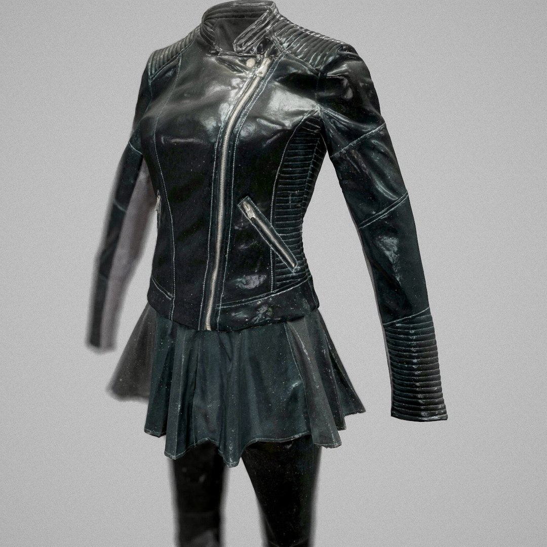3d Shiny Leather Outfit S Model