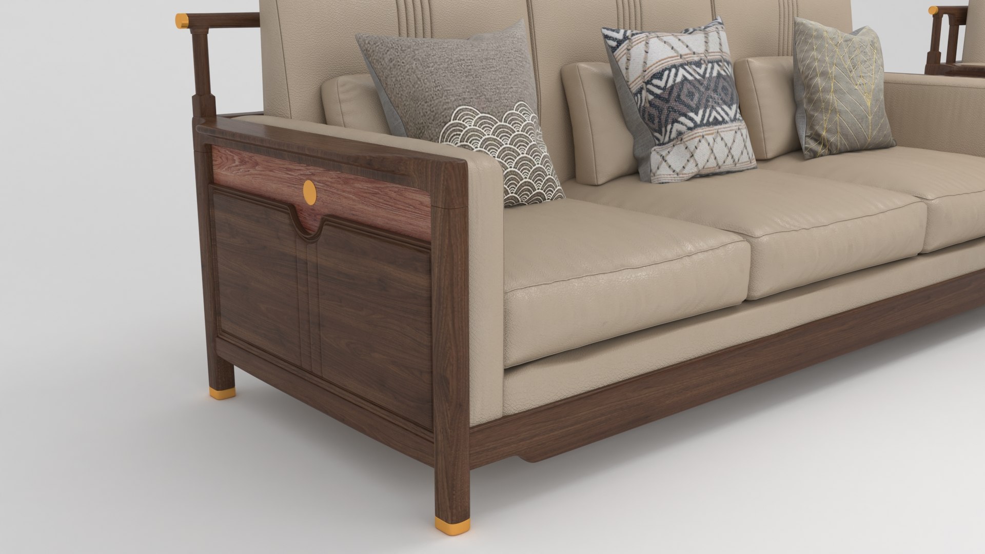 Azunto Sofa Set 3D model - TurboSquid 2161716